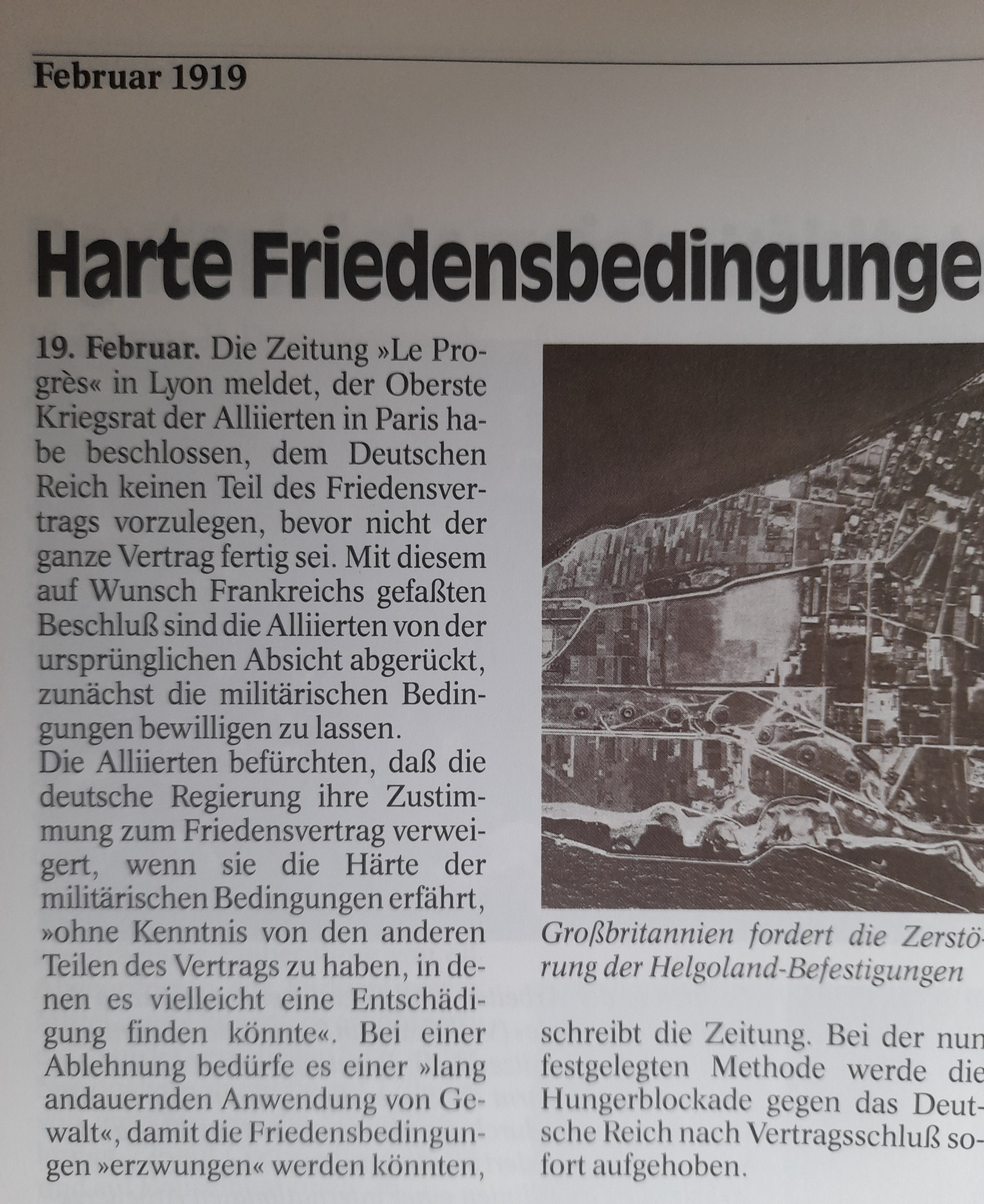 Der Versailler Vertrag und ein Frieden, der schon die Züge der ...