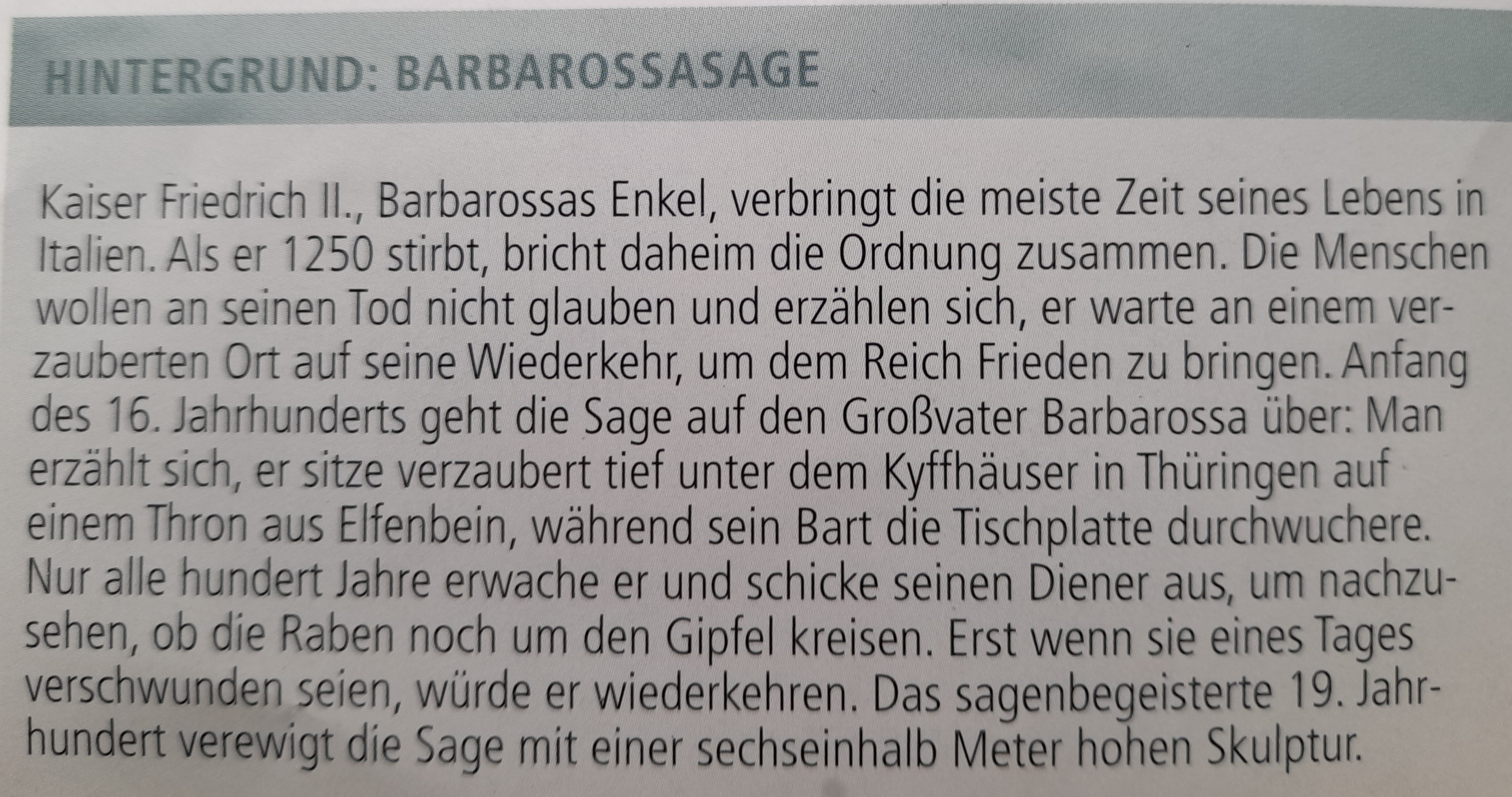 Teil III zu Friedrich I. Barbarossa (1152-1190) – die Erinnerung an ihn ...